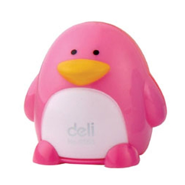 Chuốt Chì Deli Mini Hình Chim Cánh Cụt 0563 - Màu Hồng - FAHASA.COM