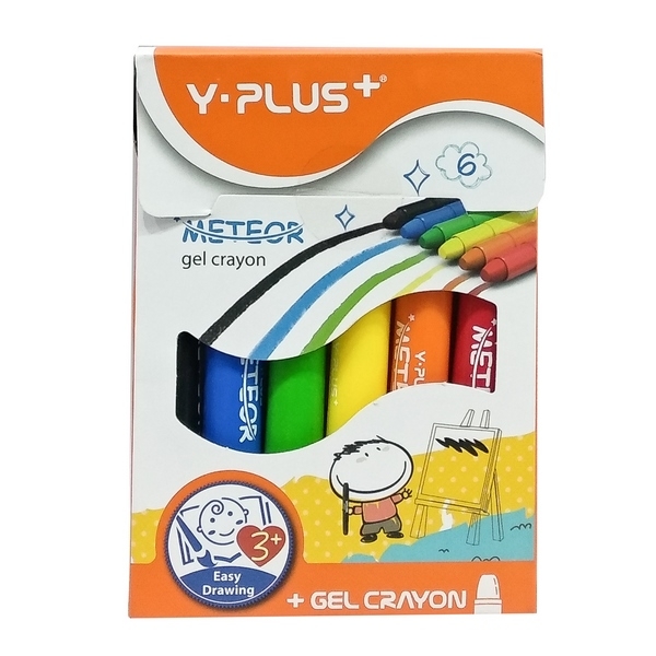 Hộp Bút Sáp Gel Meteor 6 Màu Y Plus+ Gc160130-MT - FAHASA.COM