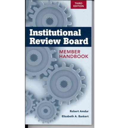 Institutional Review Board: Member Handbook - FAHASA.COM