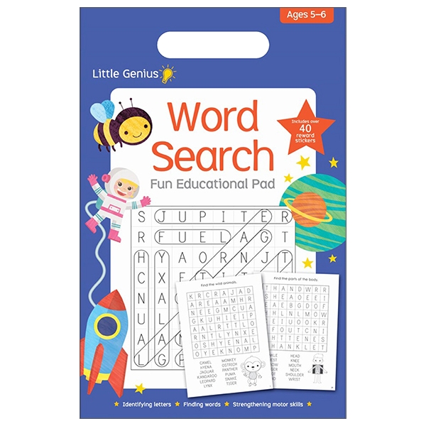 Little Genius Word Search Fun Educational Pad - FAHASA.COM