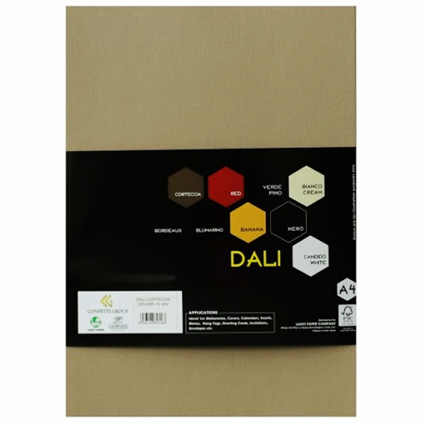 Giấy Bìa Màu Dali 200gsm - Lanvi Paper - Màu Corteccia (10 Tờ) - FAHASA.COM