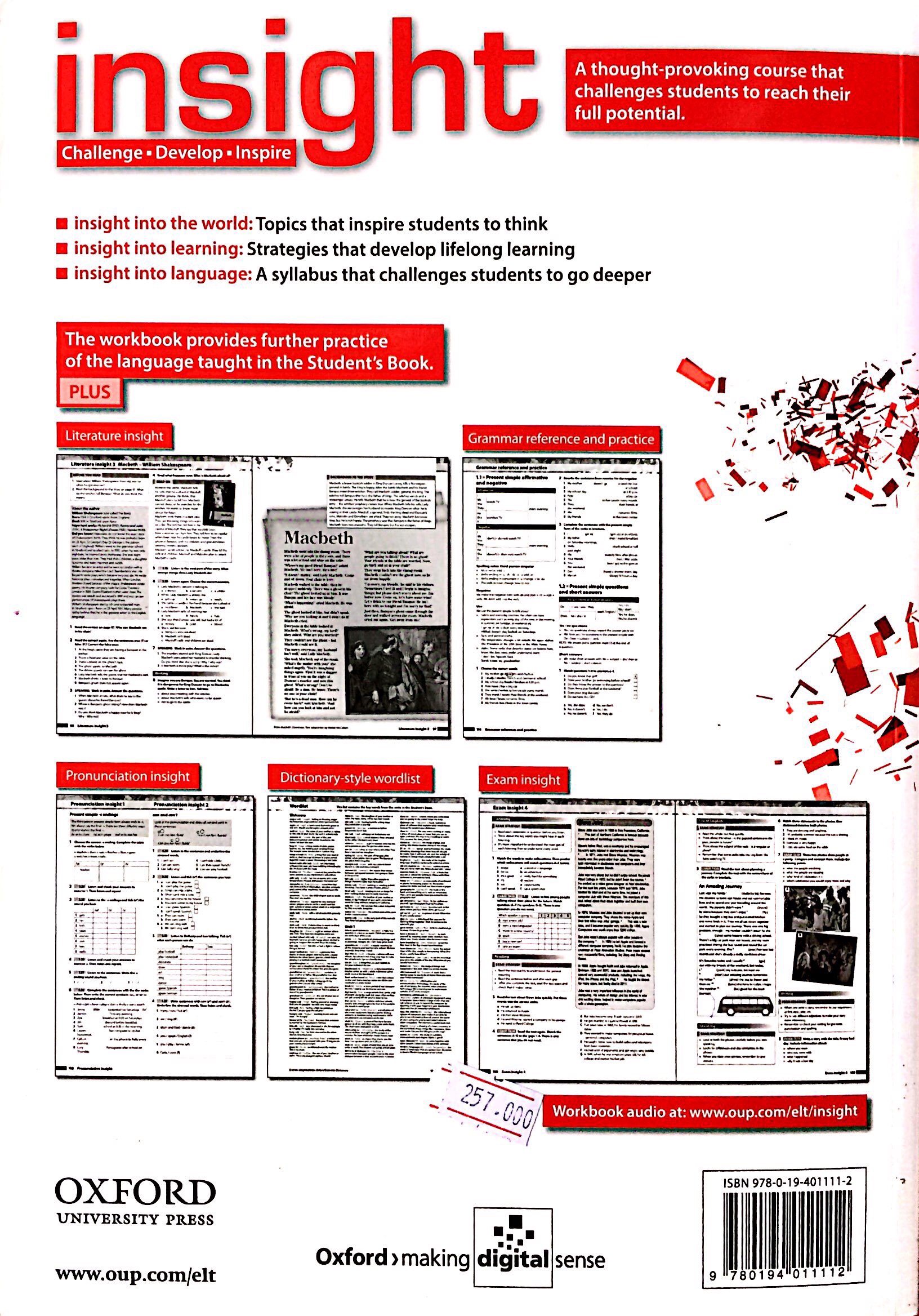 Insight Elementary: Workbook - FAHASA.COM