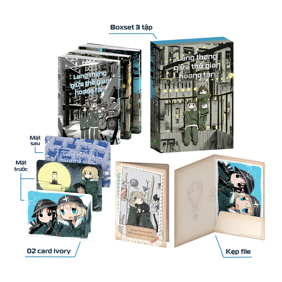 Sách Boxset Manga - Lang Thang Giữa Thế Gian Hoang Tàn: Tập 1 - 3 (Hộp ...