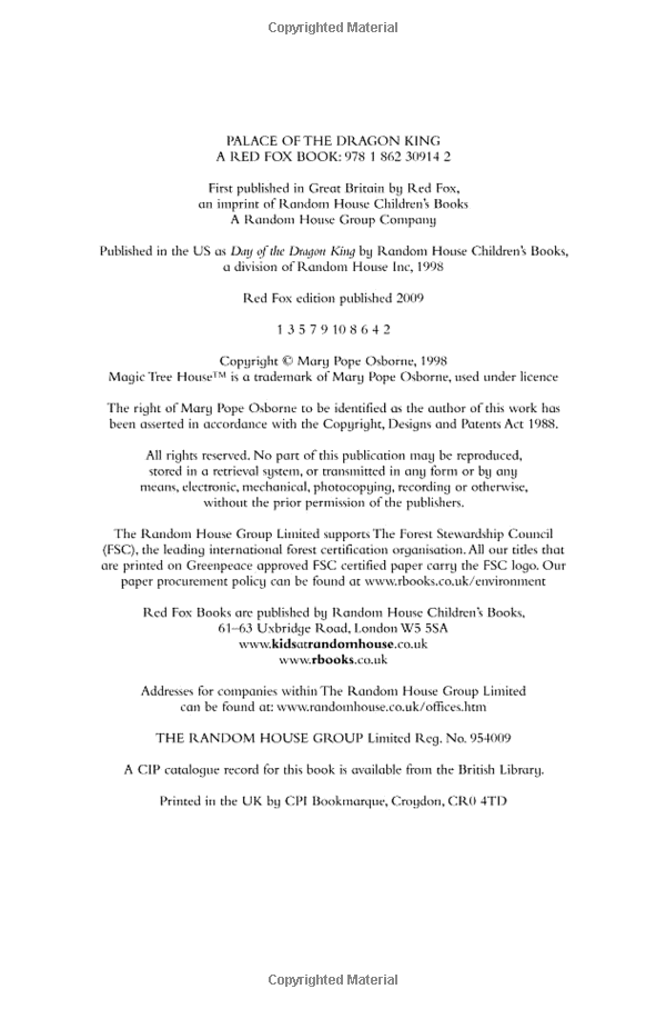 Magic Tree House 14: Palace of the Dragon King - FAHASA.COM