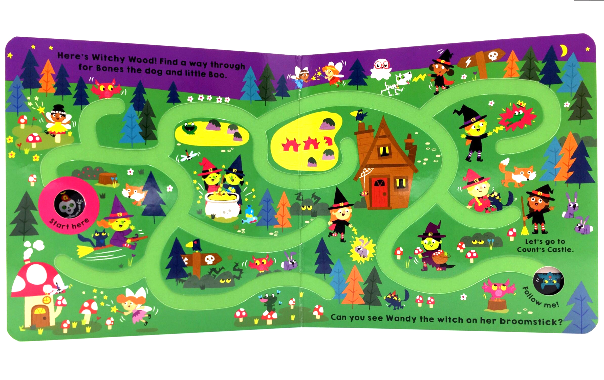Maze Book: Follow Me Halloween (Finger Mazes) - FAHASA.COM
