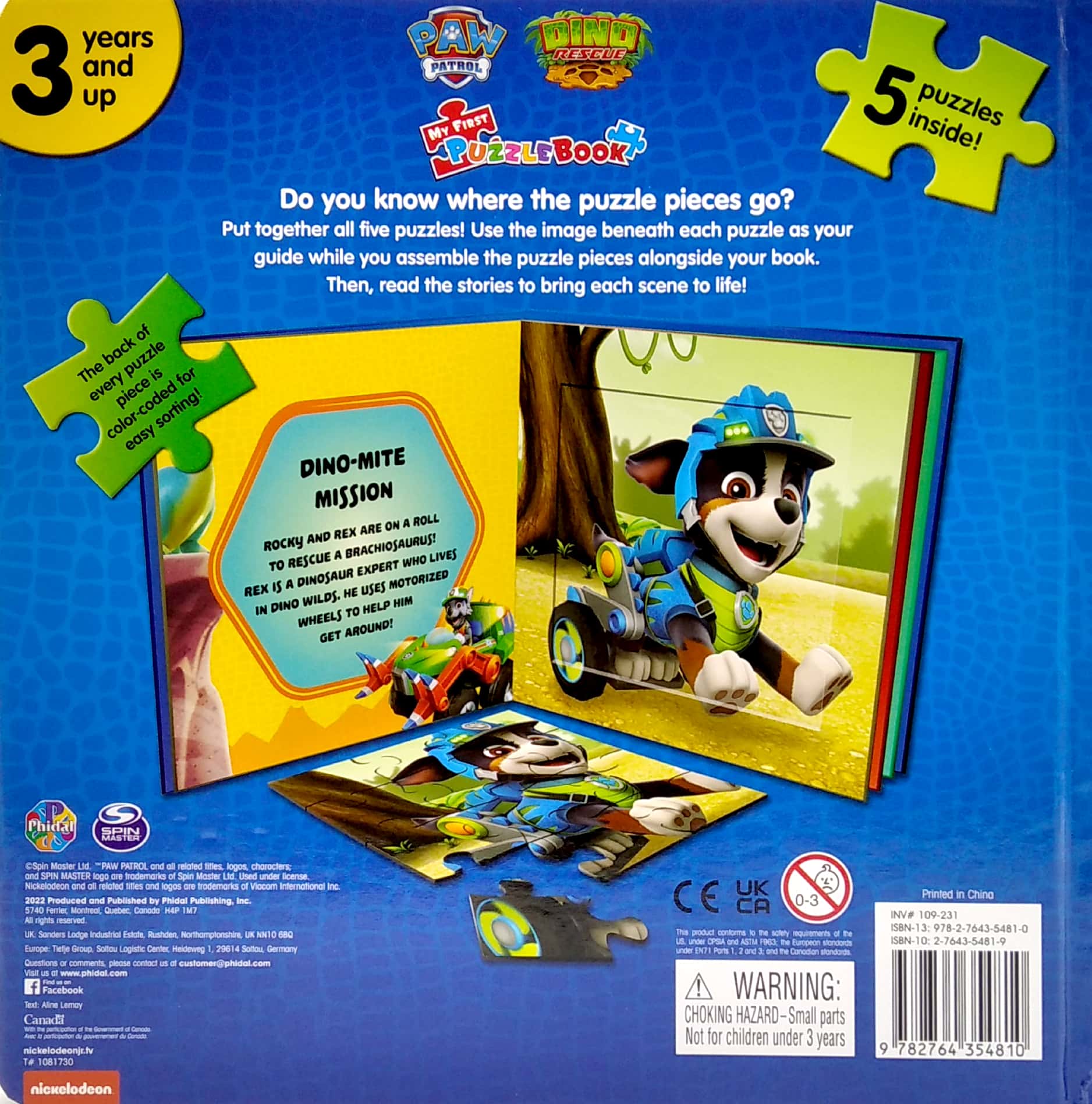 My First Puzzle Book: PAW Patrol Dino Rescue - FAHASA.COM