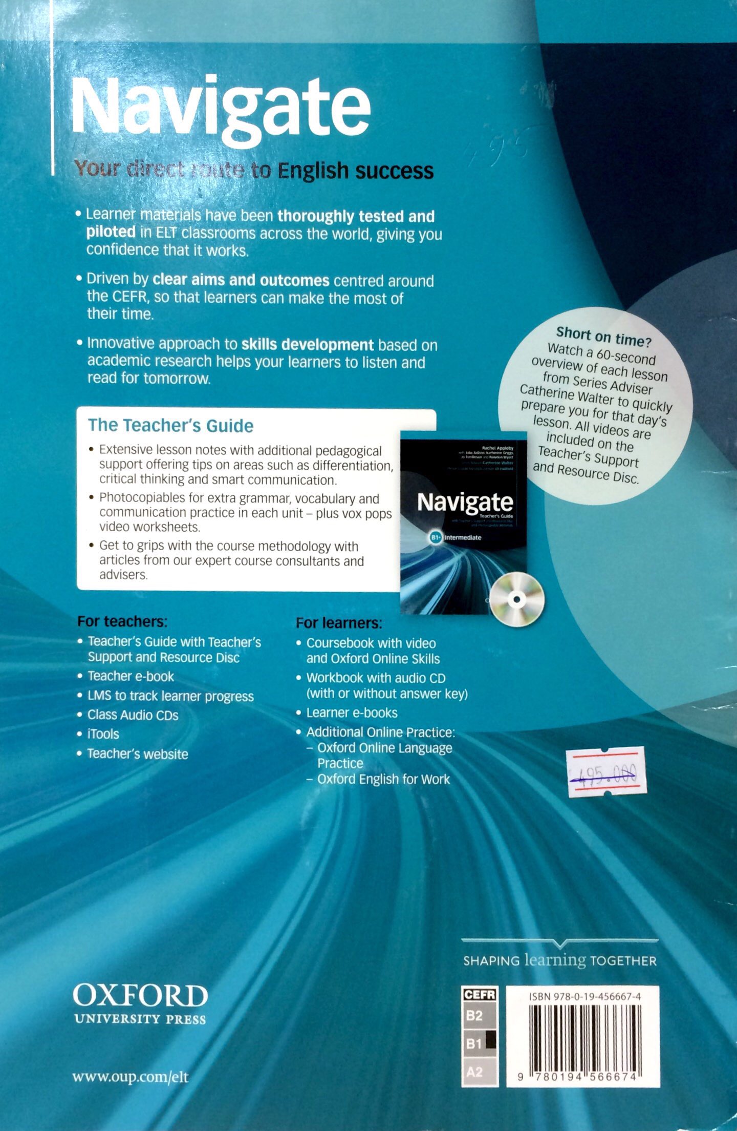 Navigate: Intermediate B1+: Teacher's Guide with Teacher's Support and ...