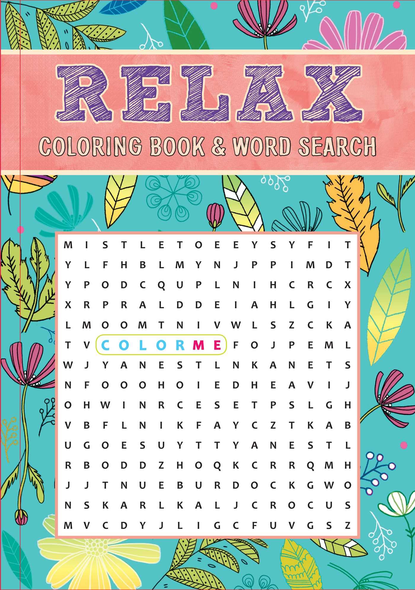 Relax Coloring Book & Word Search - FAHASA.COM