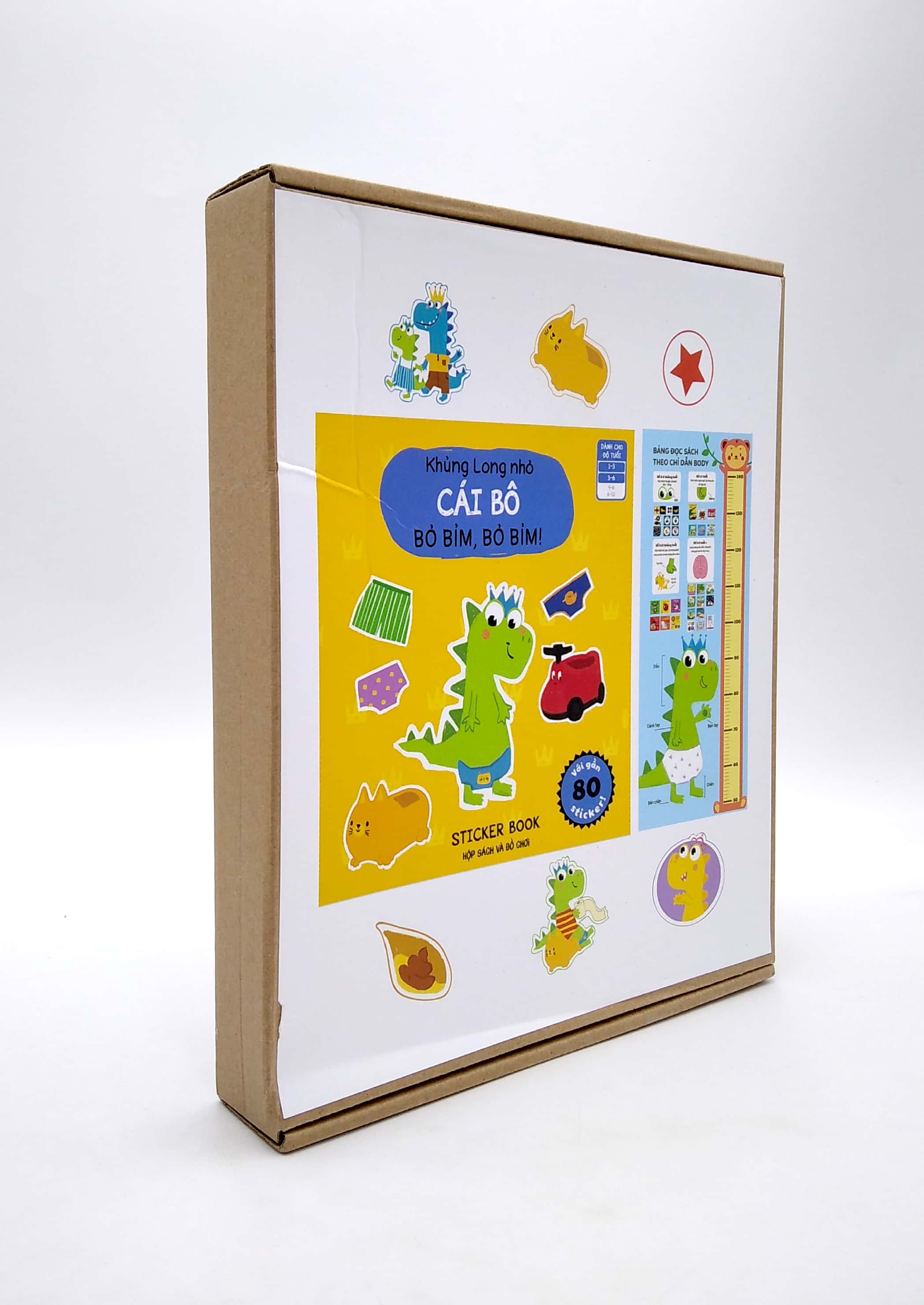 Sách Sách Ehon - Khủng Long Nhỏ - Cái Bô Bỏ Bỉm, Bỏ Bỉm! (Hộp Sách ...