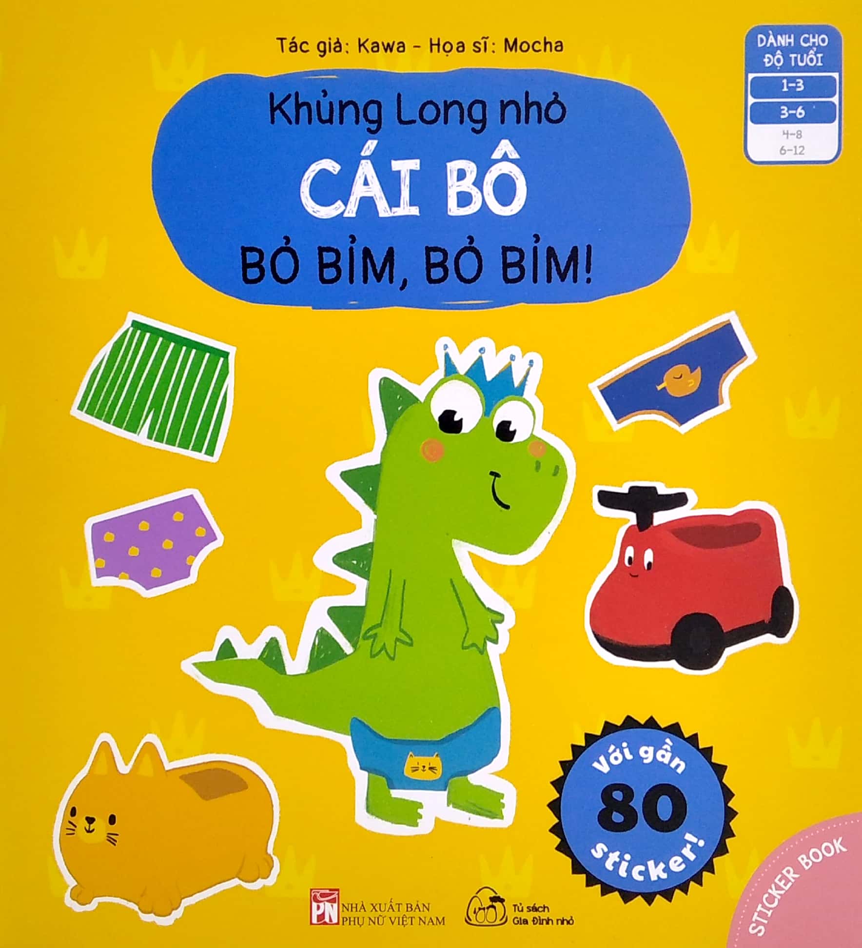 Sách Sách Ehon - Khủng Long Nhỏ - Cái Bô Bỏ Bỉm, Bỏ Bỉm! (Hộp Sách ...