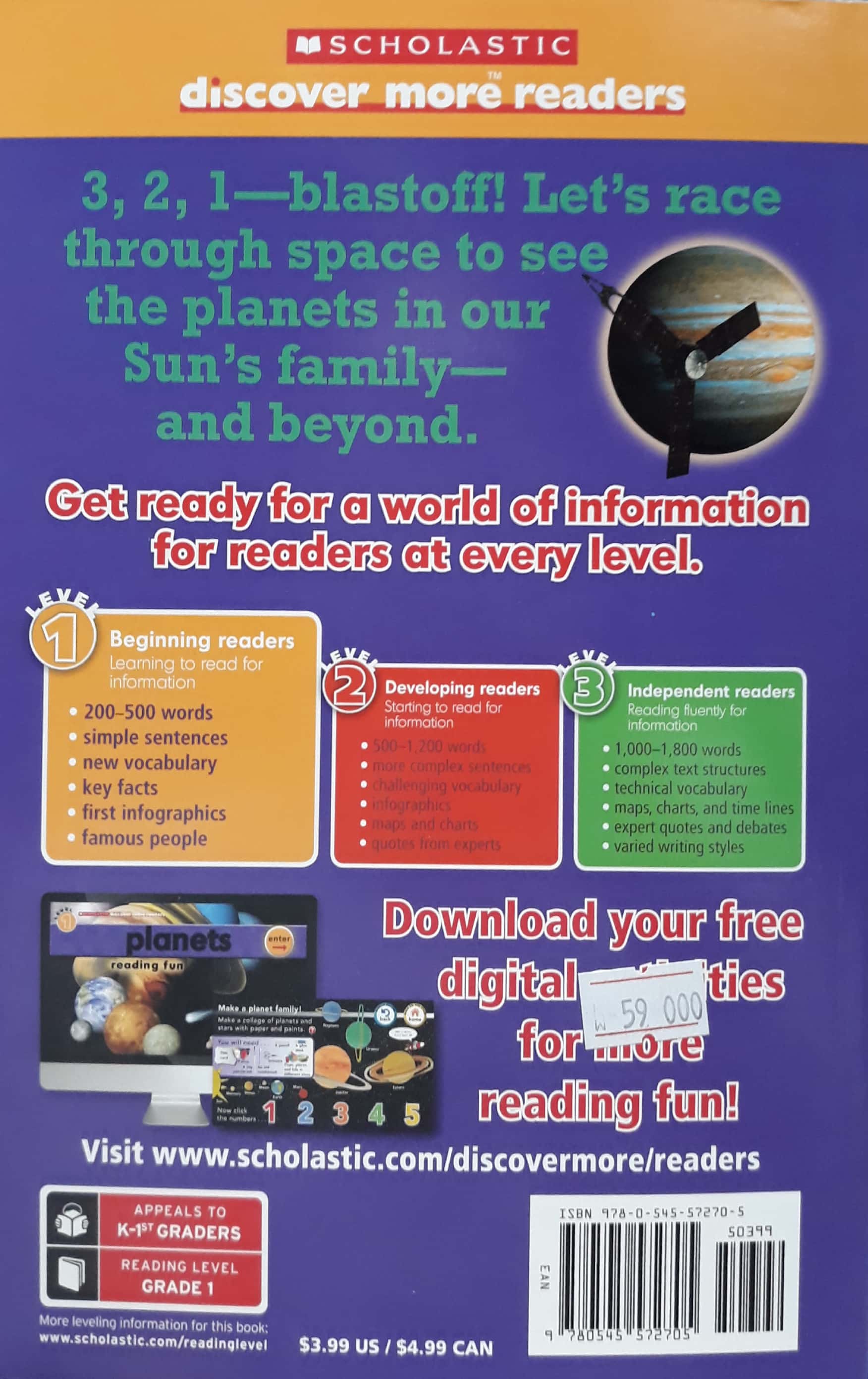 Scholastic Discover More Reading Level 1: Planets - FAHASA.COM