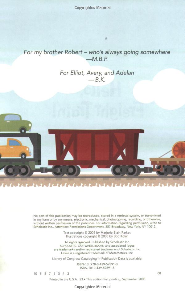 SCHOLASTIC READER LEVEL 1: HELLO, FREIGHT TRAIN! - FAHASA.COM