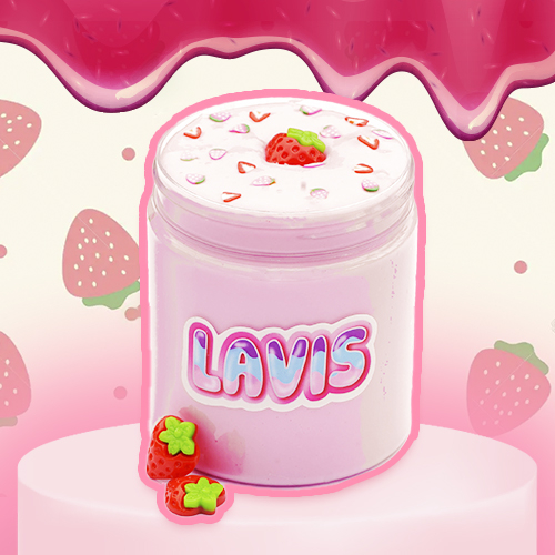 Đồ Chơi Slime Cơ Bản Lavis: Dâu Tây - 200 ml - FAHASA.COM