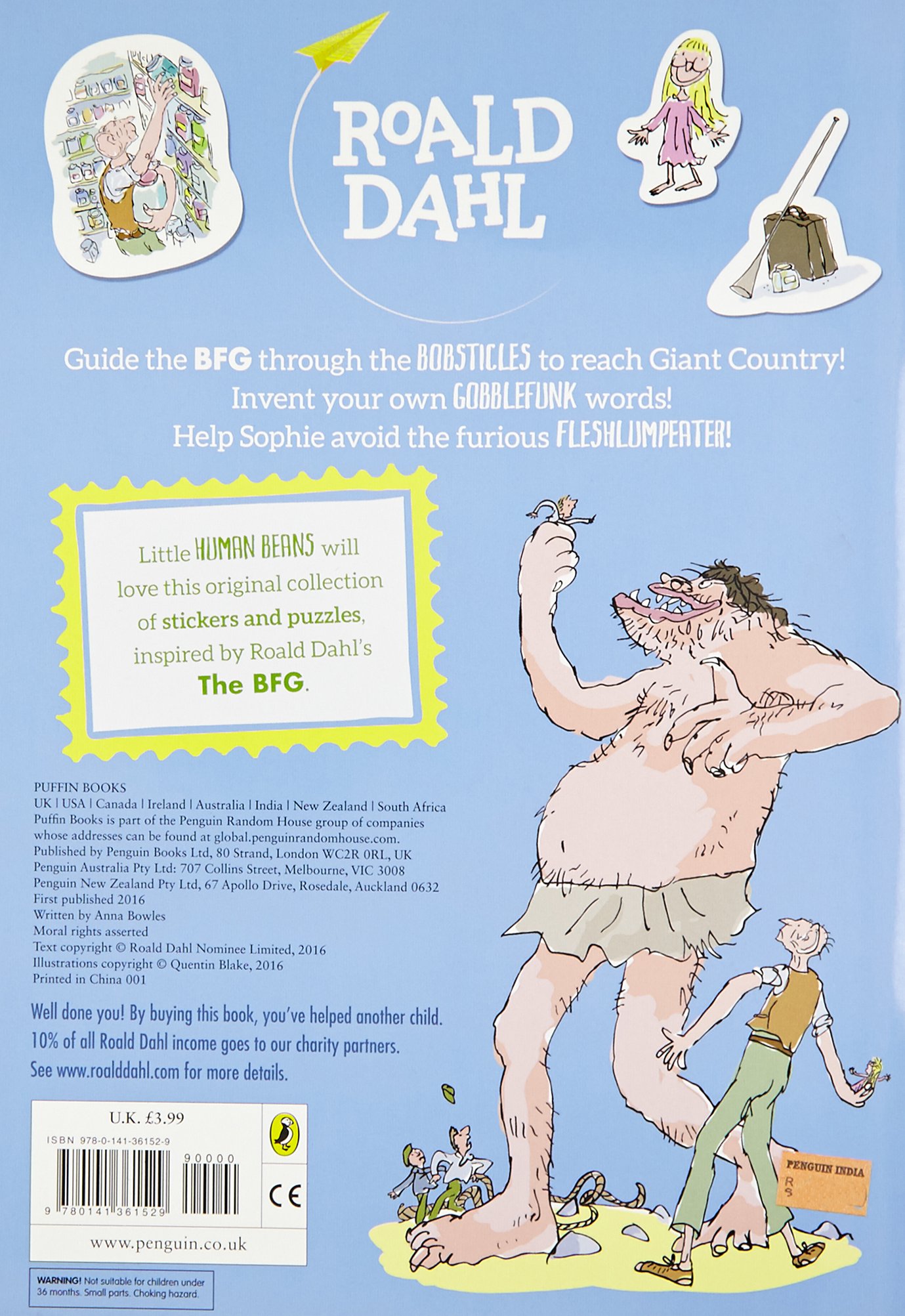 The BFG's Gloriumptious Sticker Activity Book - FAHASA.COM