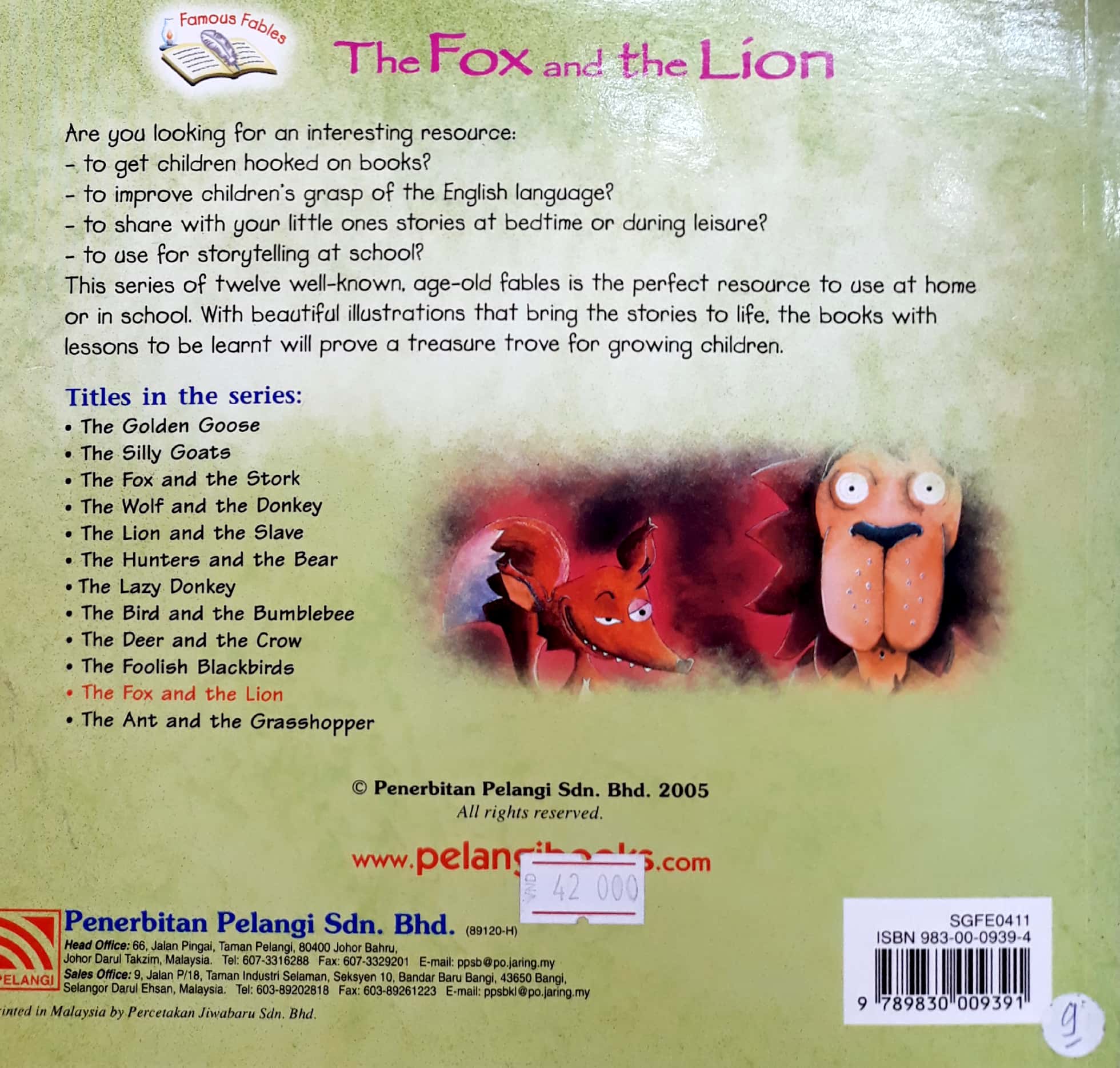 The Fox And The Lion - FAHASA.COM