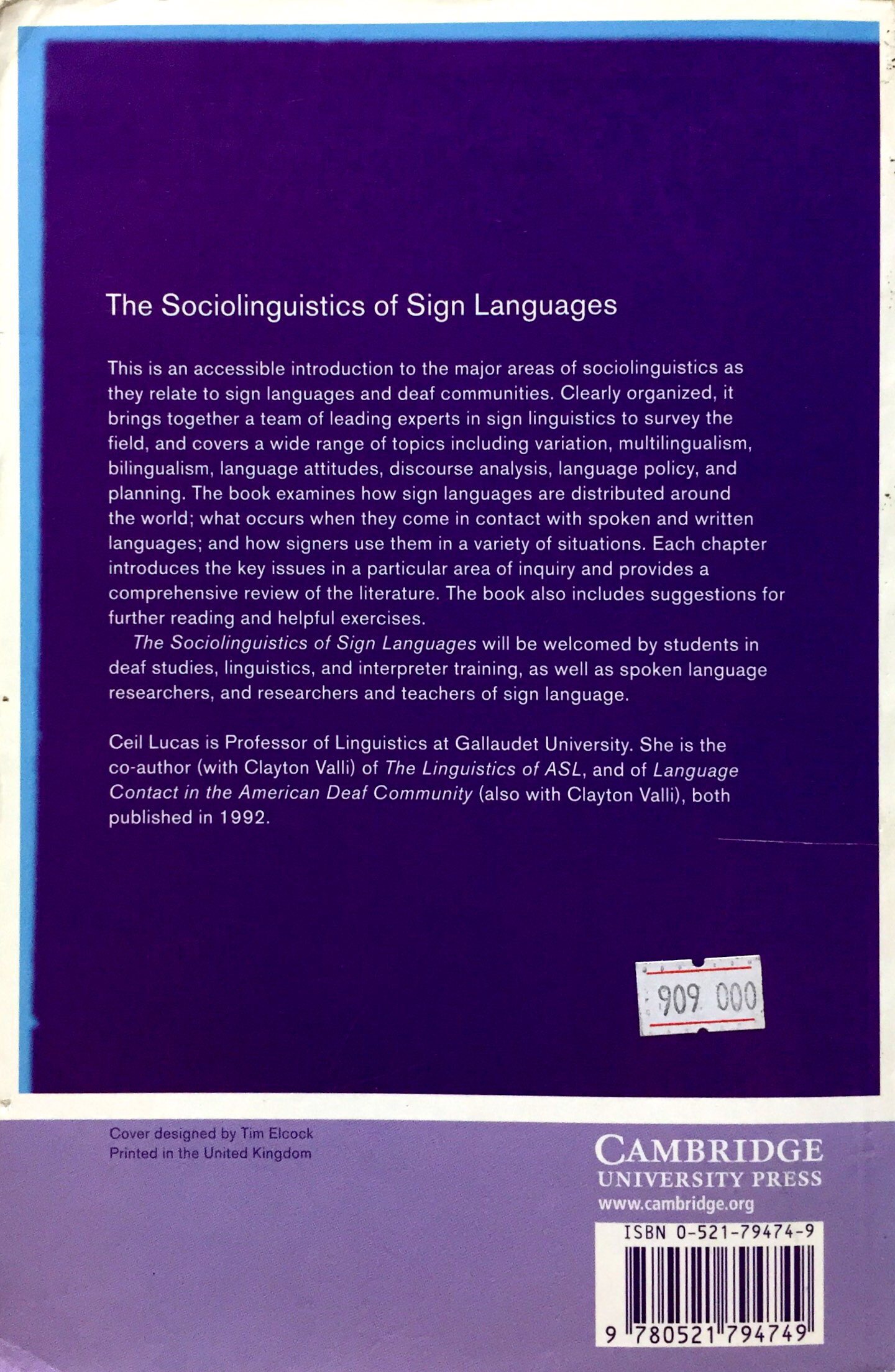 The Sociolinguistics Of Sign Languages - FAHASA.COM