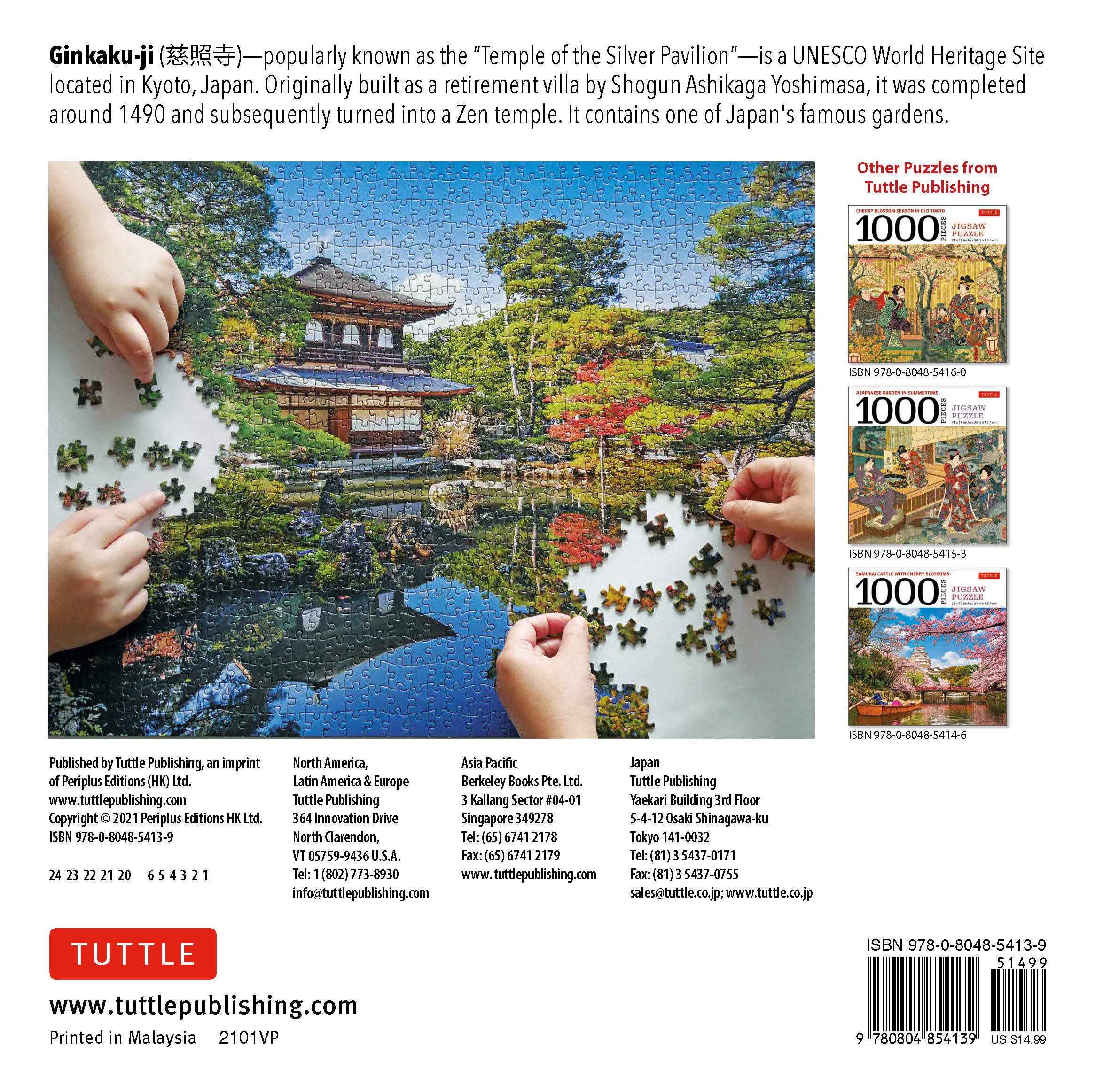 Tranquil Zen Garden In Kyoto Japan- 1000 Piece Jigsaw Puzzle: Ginkaku ...