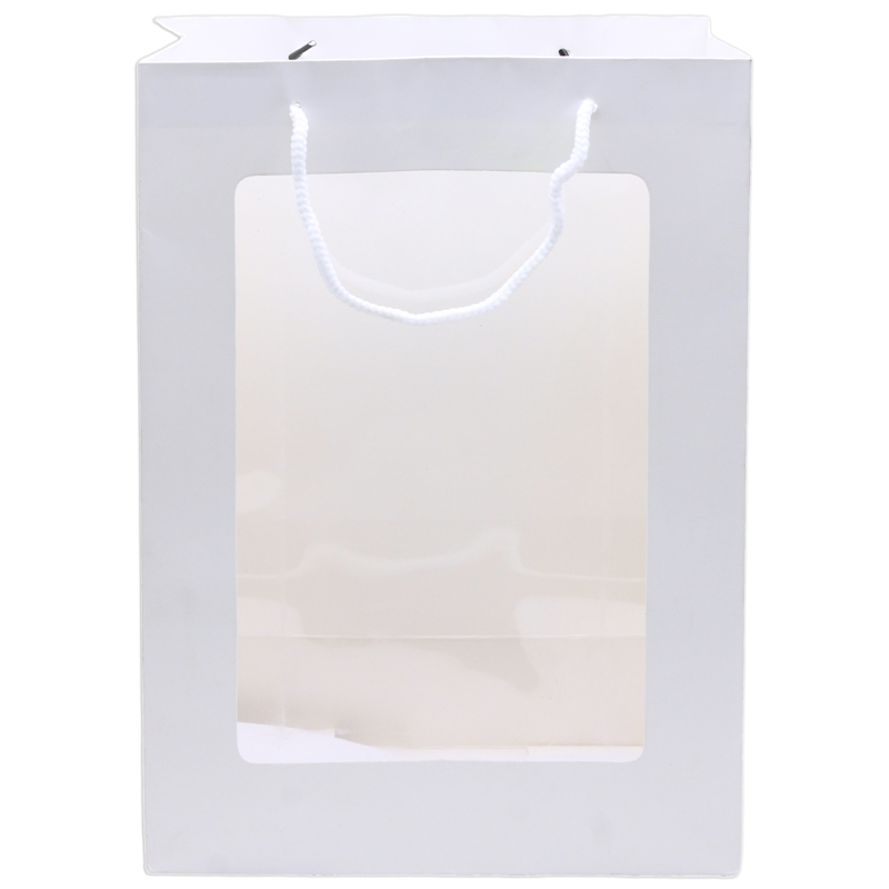 Túi Giấy Mặt Kính Mika Trong Suốt - Màu Trắng - FAHASA.COM