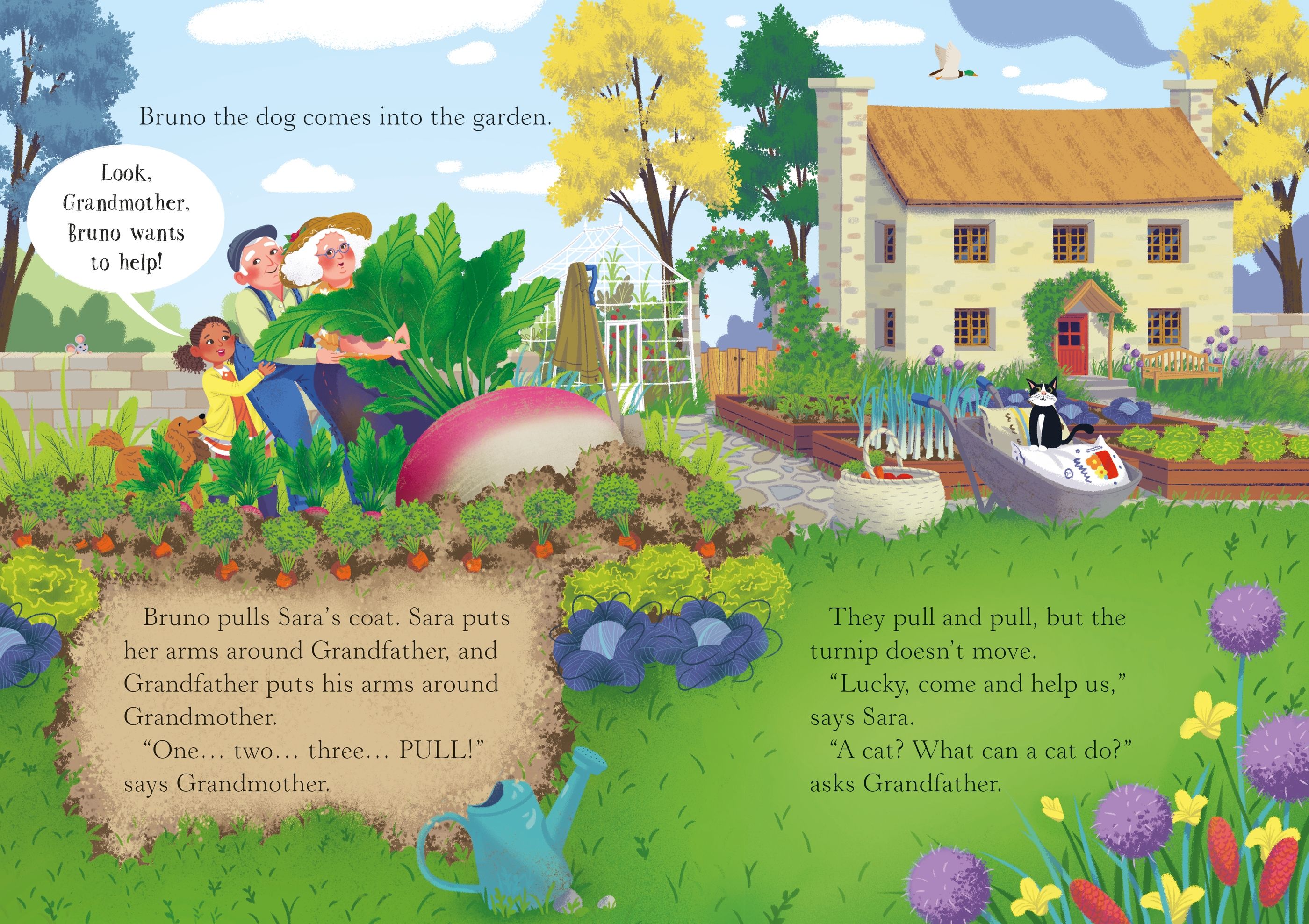 Usborne English Readers Starter Level: The Enormous Turnip - FAHASA.COM