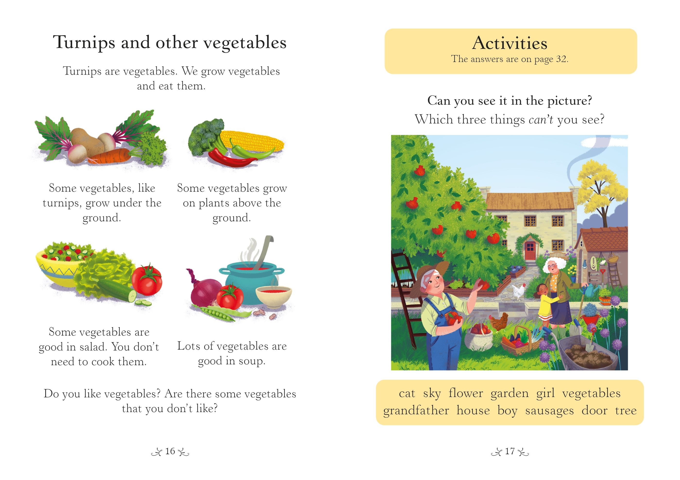 Usborne English Readers Starter Level: The Enormous Turnip - FAHASA.COM