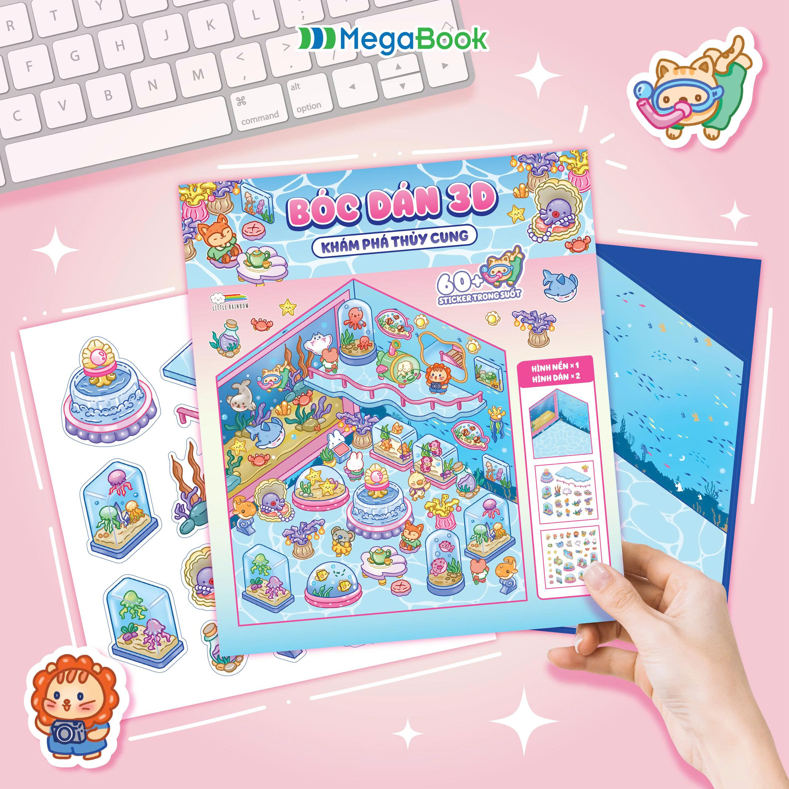 Sách Bóc Dán 3D - Khám Phá Thuỷ Cung - FAHASA.COM