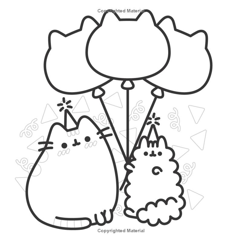 pusheen cat unicorn coloring pages