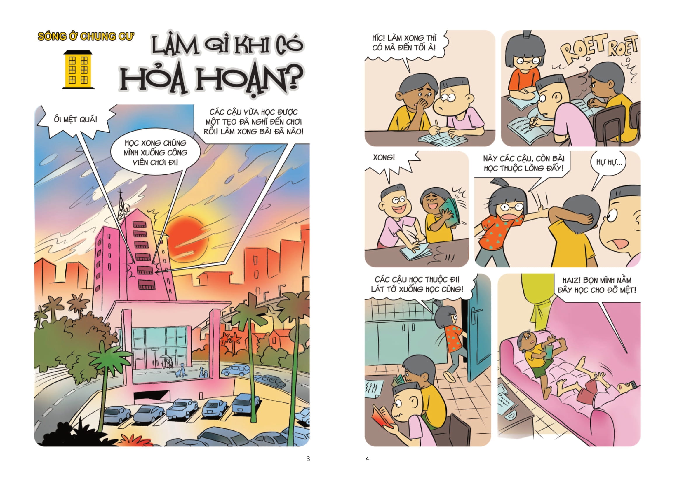 Sách Comic Kĩ Năng Sống - Dành Cho Trẻ Tiểu Học - Thoát Hiểm An Toàn ...