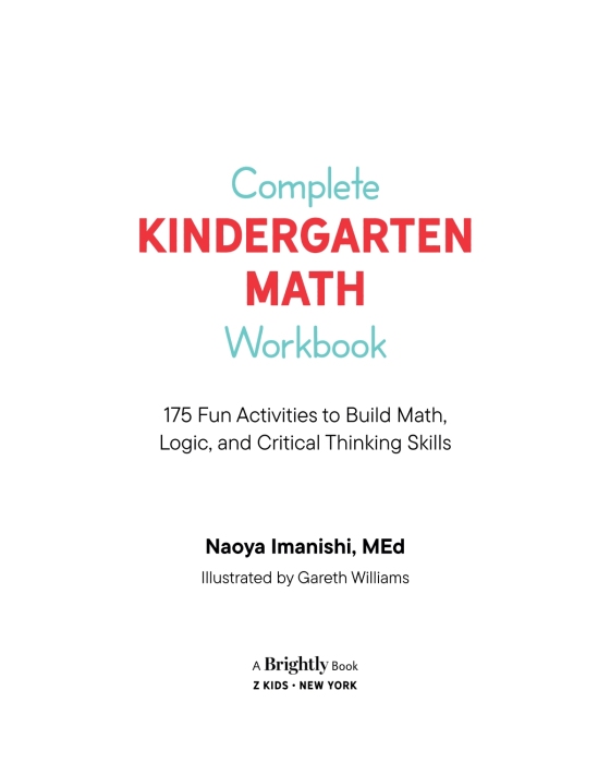 Complete Kindergarten Math Workbook: 175 Fun Activities To Build Math ...