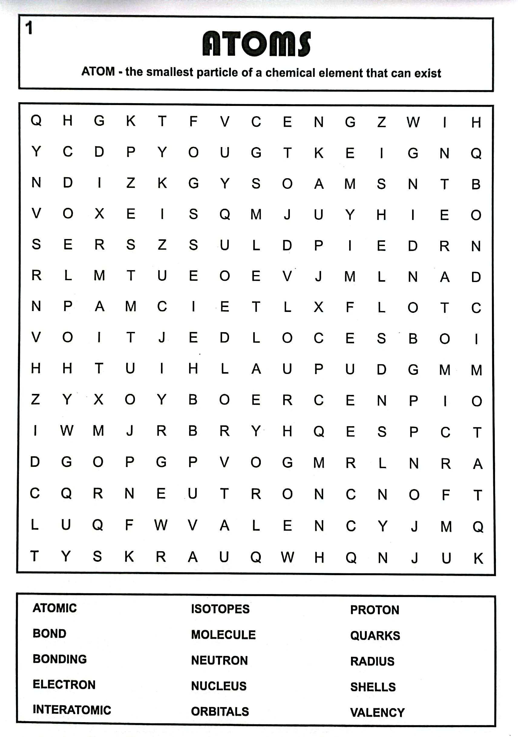 Discover Chemistry – Wordsearch Puzzle Book - FAHASA.COM