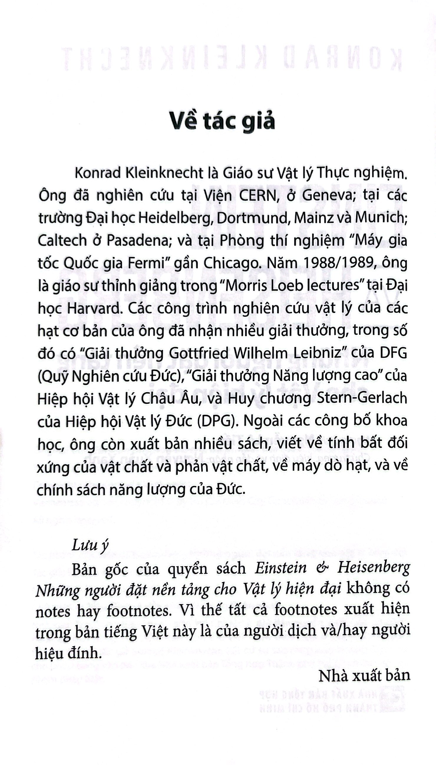 Sách Einstein Và Heisenberg - Những Người Đặt Nền Tảng Cho Vật Lý Hi ...
