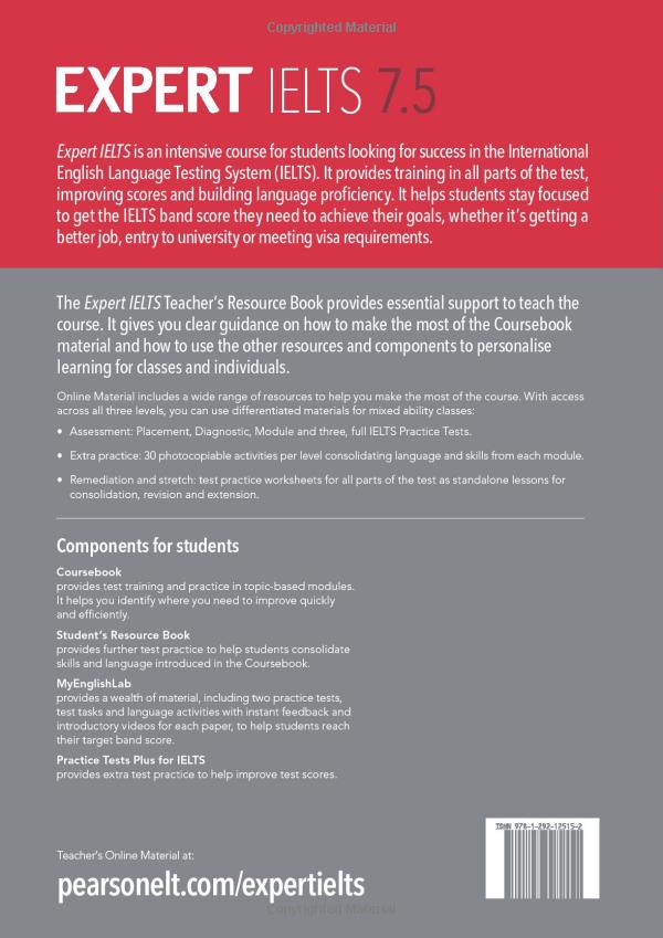 Expert IELTS 7.5 Teacher's Resource Book - FAHASA.COM