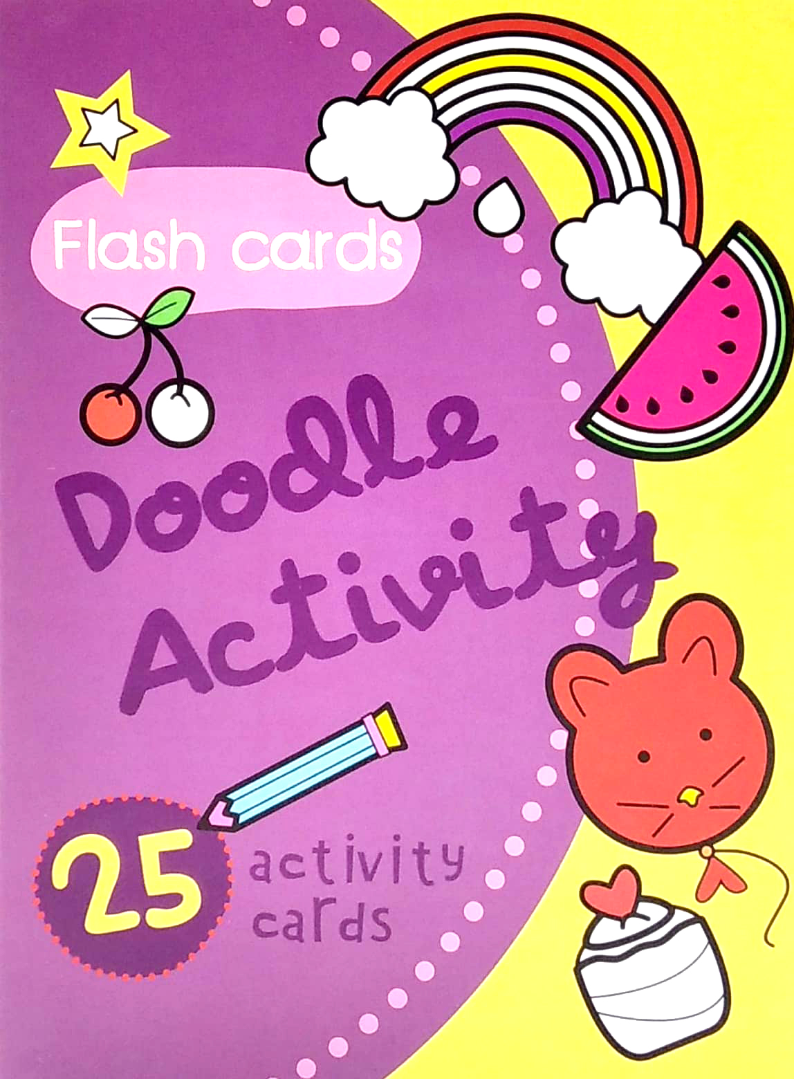 Flash Card - Doodle Activity Purple (25 Activity Cards) - FAHASA.COM