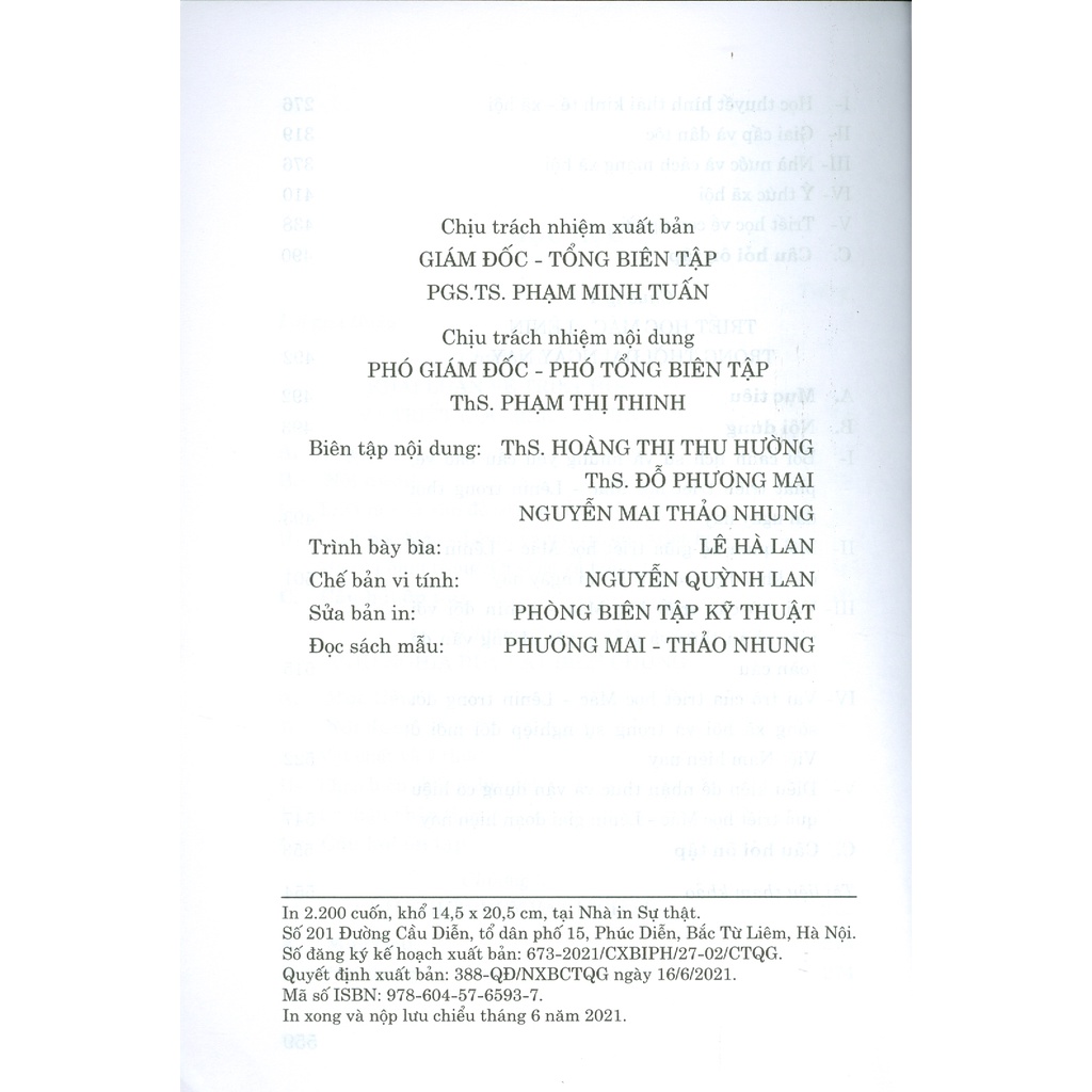 Sách Giáo Trình Triết Học Mác - Lênin (Dành Cho Bậc Đại Học Hệ Chuy ...