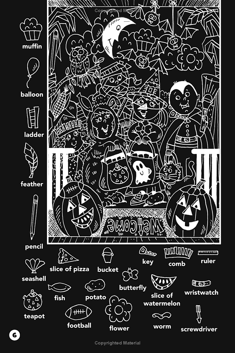 Halloween Hidden Pictures Puzzles To Highlight - FAHASA.COM