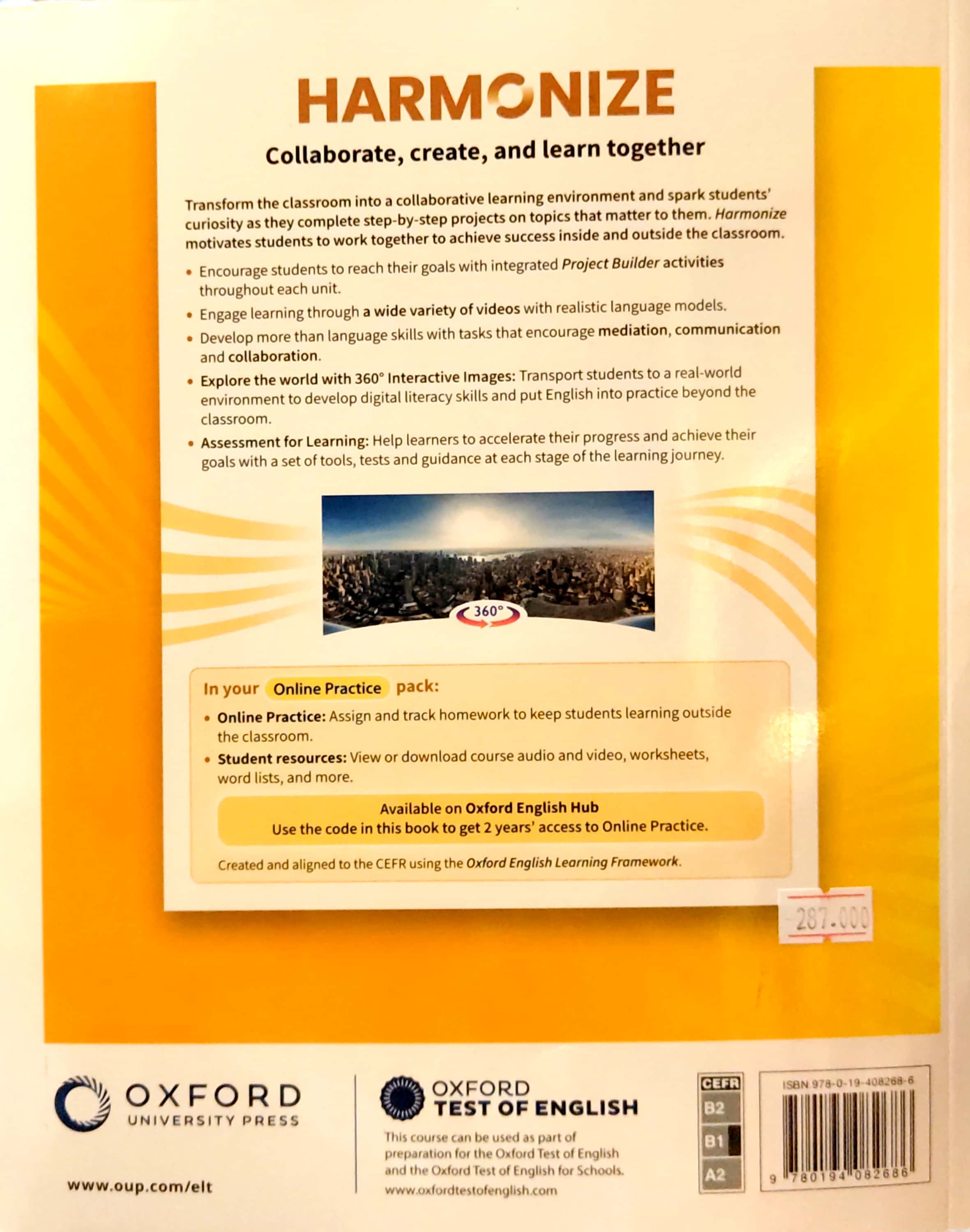 Harmonize 3 Student Book With Online Practice B1 Level - FAHASA.COM