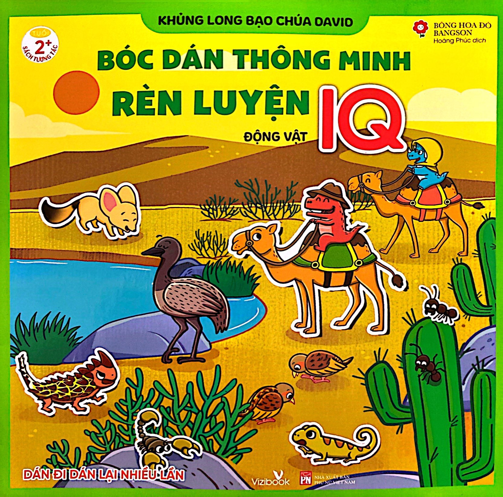 Sách Khủng Long Bạo Chúa David - Bóc Dán Thông Minh Rèn Luyện IQ - Động ...