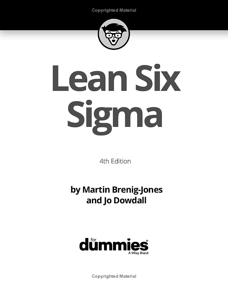 Lean Six Sigma For Dummies 4th Edition - FAHASA.COM