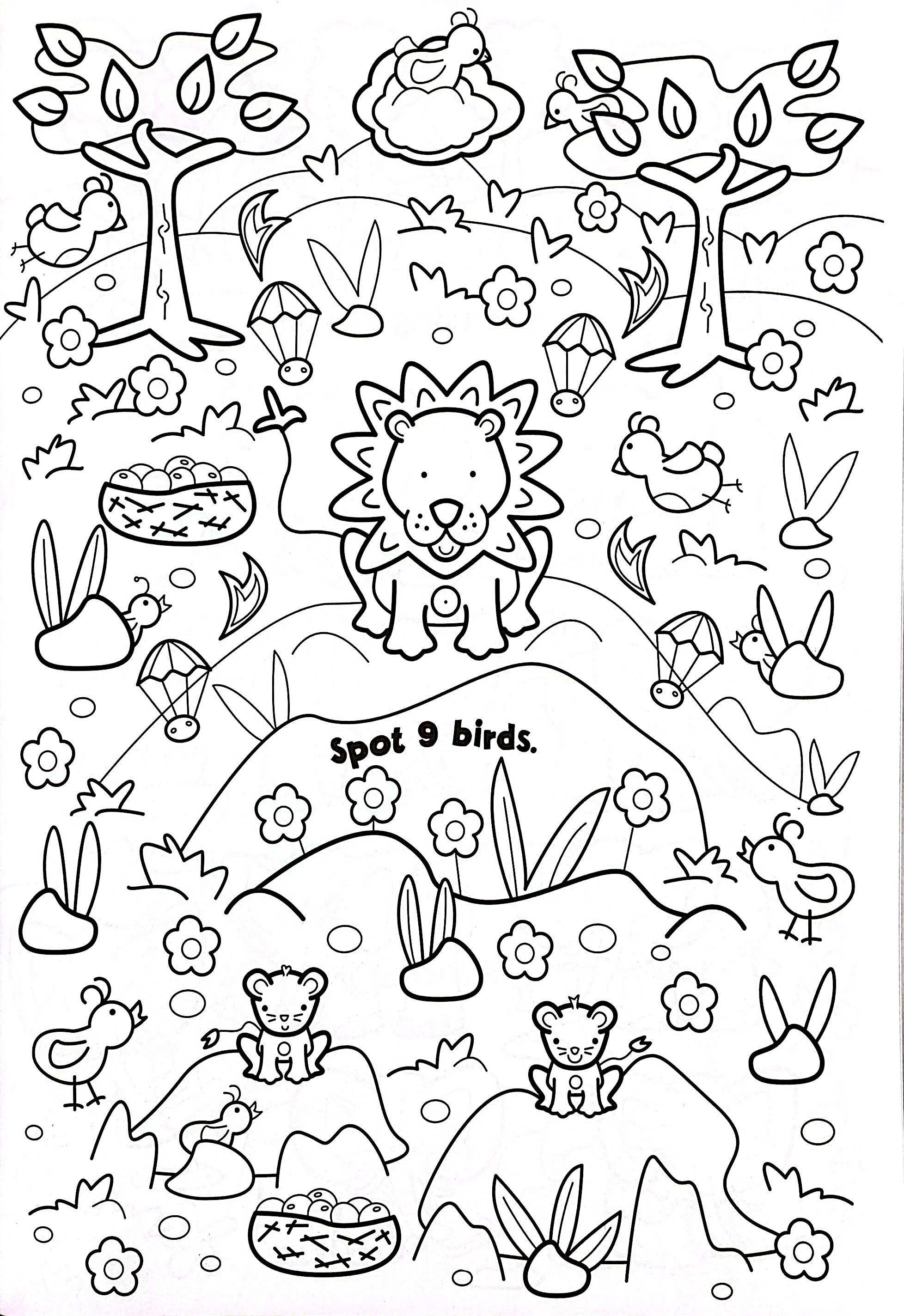Look, Find And Colour! - Wild Animals - Colouring Activity Book ...