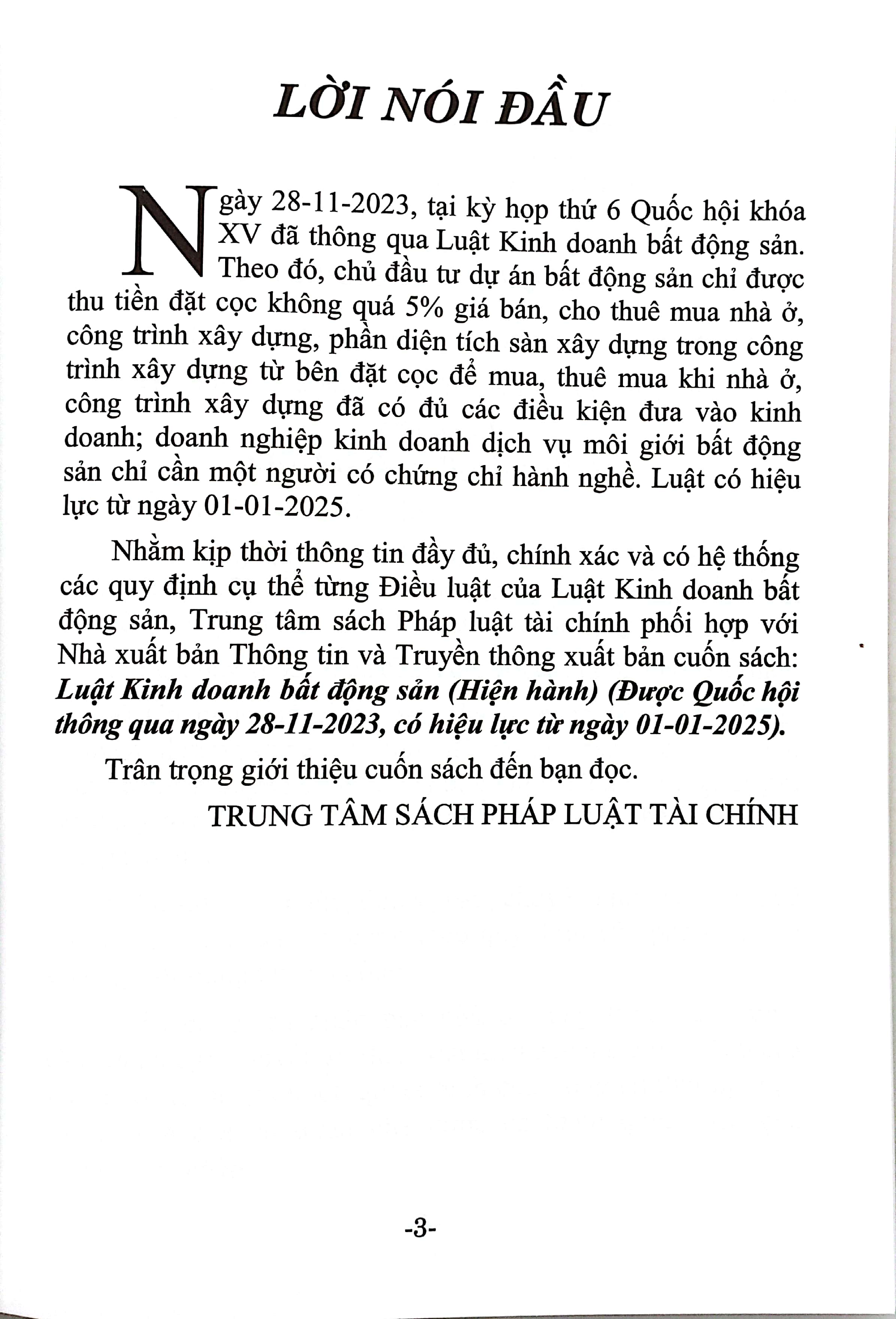 Sách Luật Kinh Doanh Bất Động Sản (Hiện Hành) (Được Quốc Hội Thôn ...
