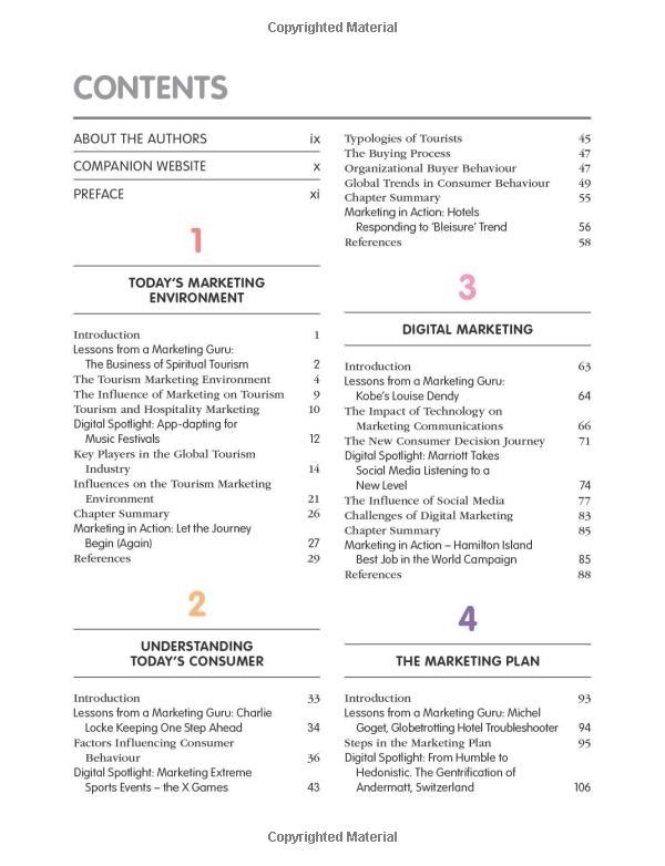 Marketing For Tourism, Hospitality & Events: A Global & Digital ...