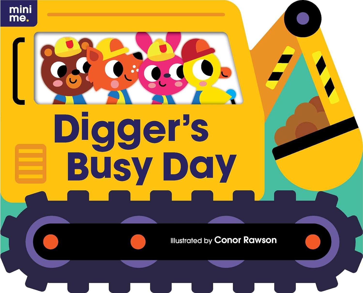 Mini Me - Shaped Board Book - Digger's Busy Day - FAHASA.COM