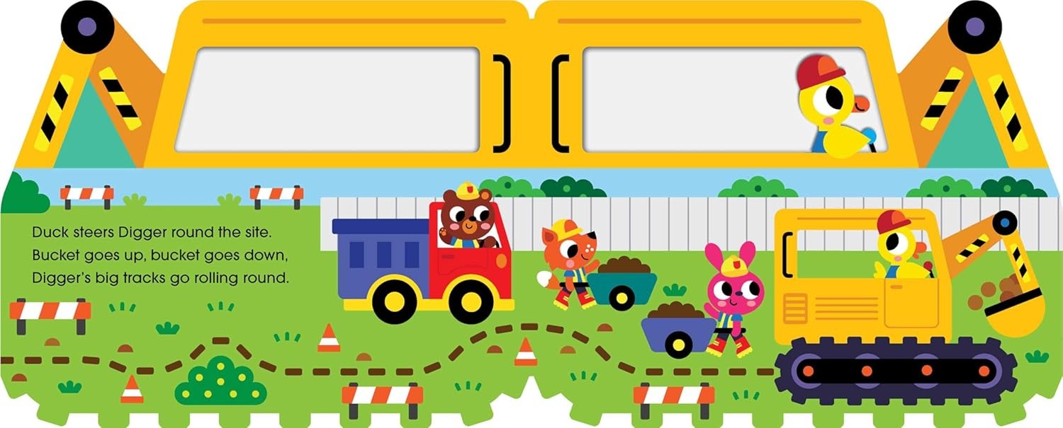 Mini Me - Shaped Board Book - Digger's Busy Day - FAHASA.COM