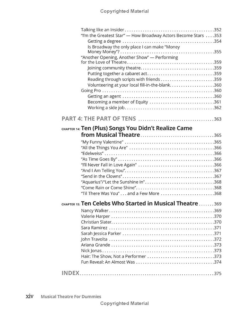 Musical Theatre For Dummies - FAHASA.COM