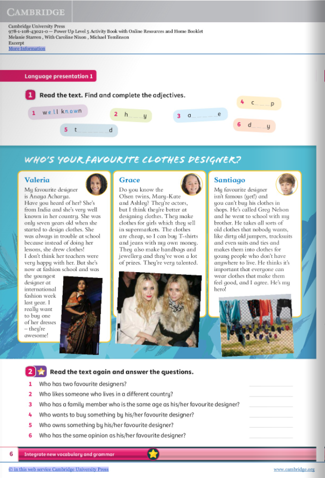 Power Up Level 5 Activity Book With Online Resources And Home Booklet ...