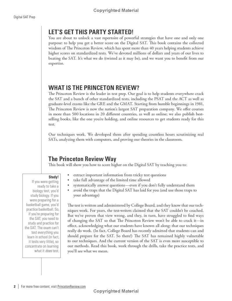 Princeton Review Digital SAT Prep, 2026 - FAHASA.COM