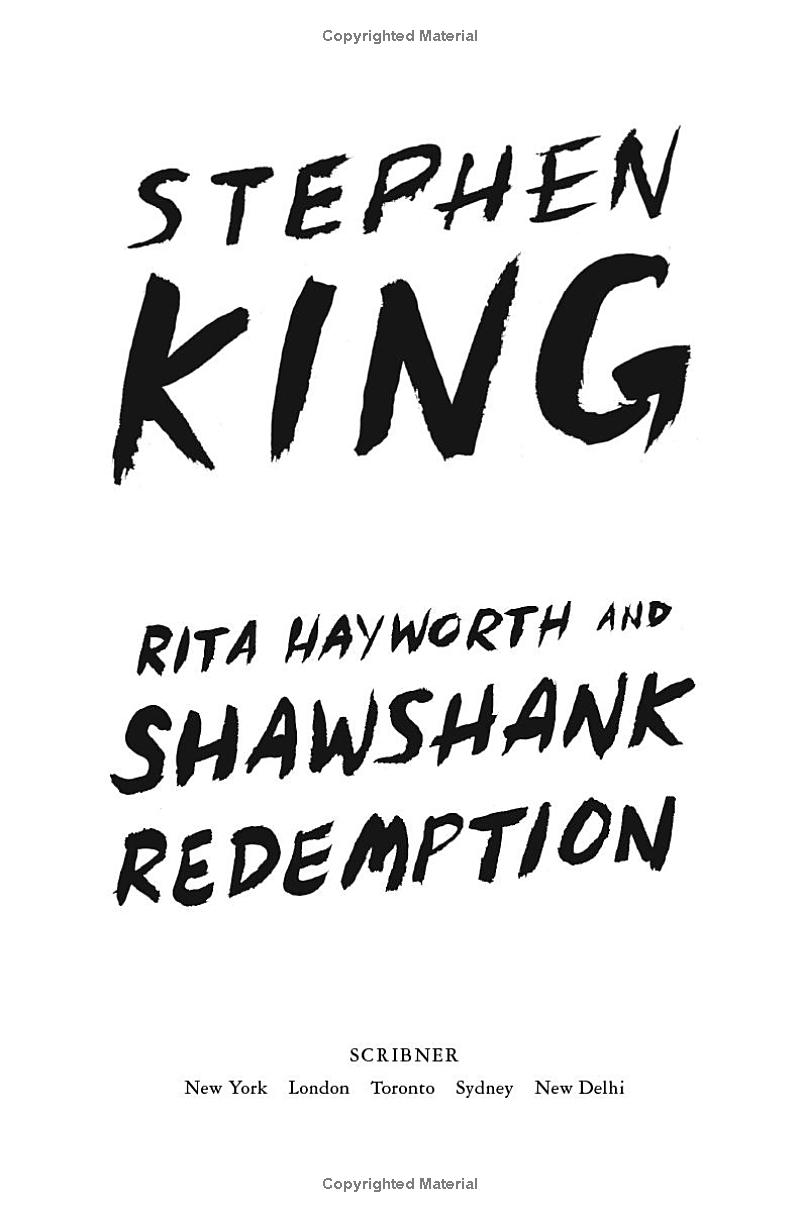 Rita Hayworth And Shawshank Redemption - FAHASA.COM