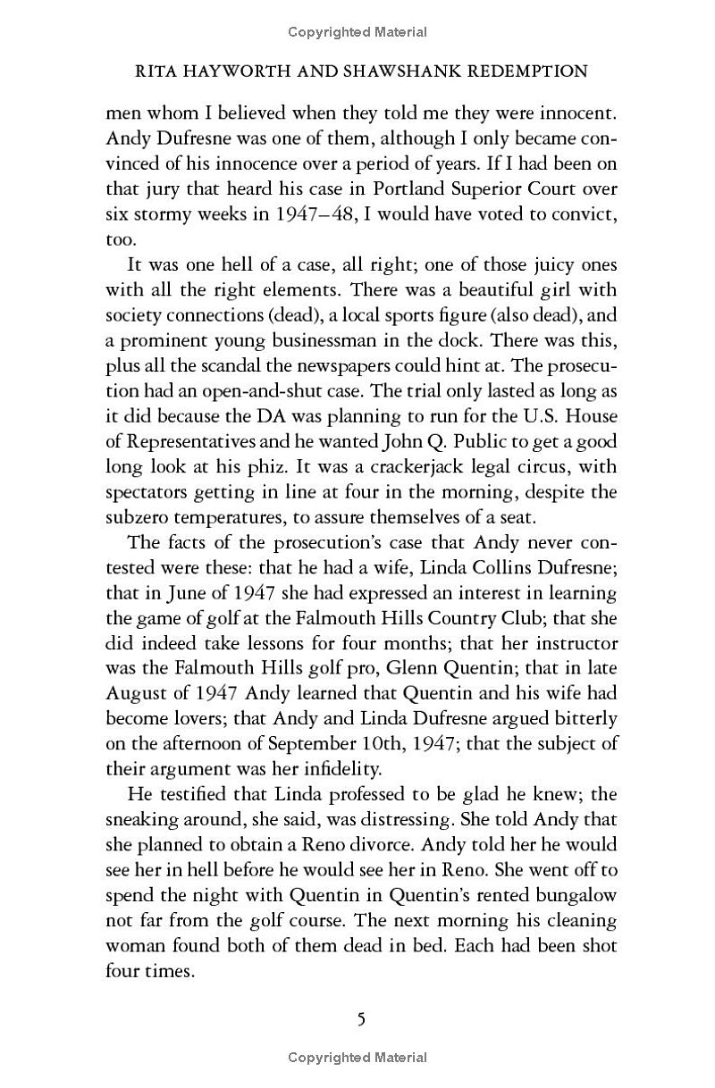 Rita Hayworth And Shawshank Redemption - FAHASA.COM