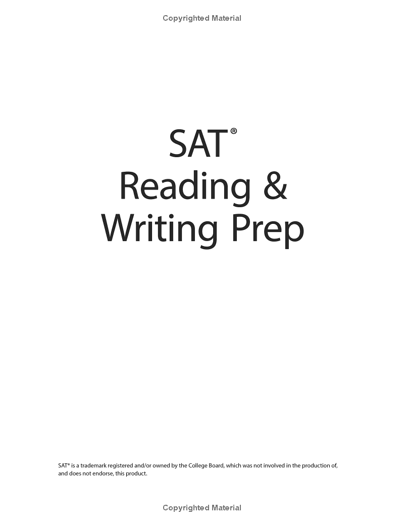 SAT Reading & Writing Prep: Over 300 Practice Questions + Online ...