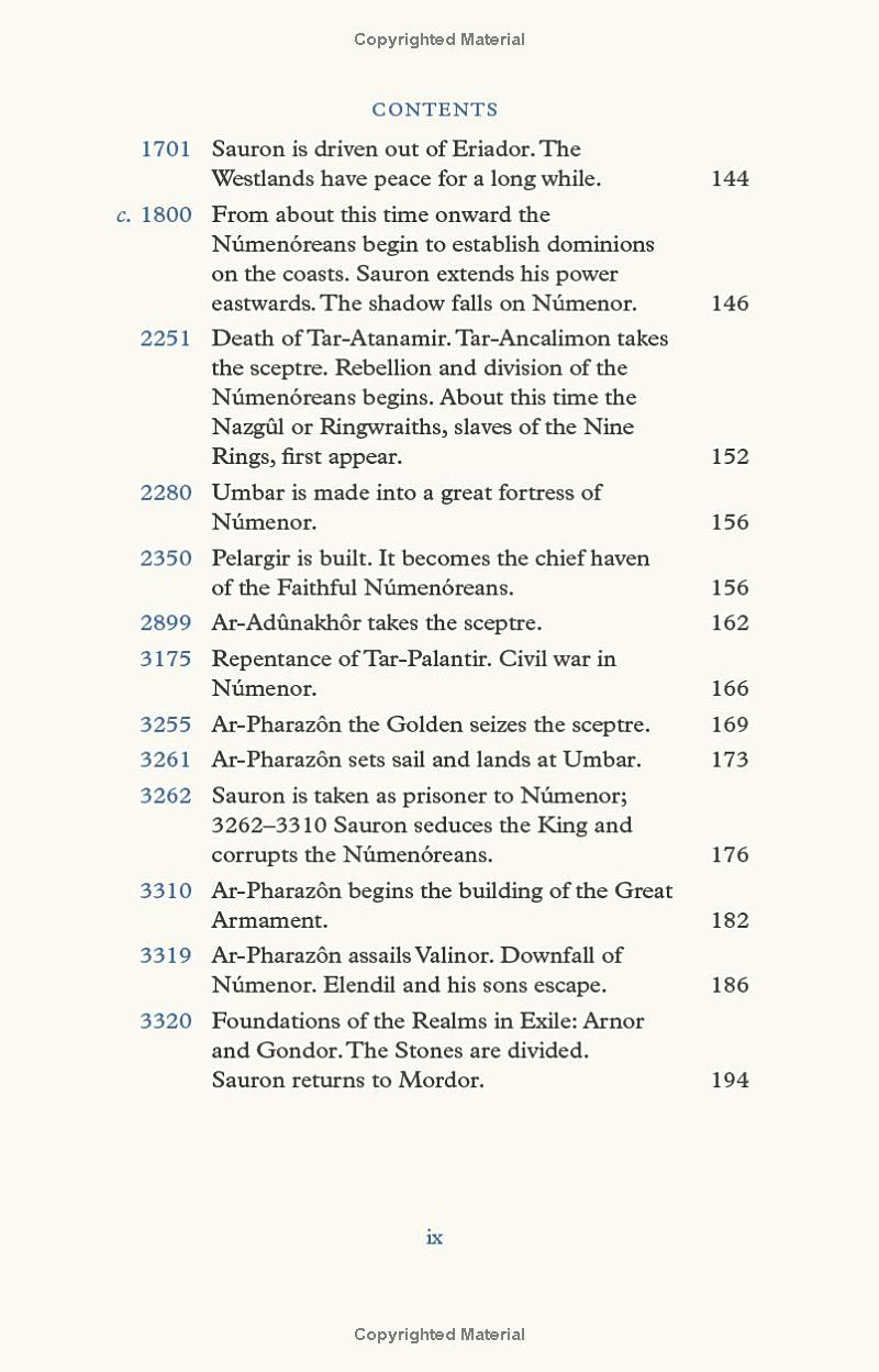 The Fall Of Númenor: And Other Tales From The Second Age Of Middle ...