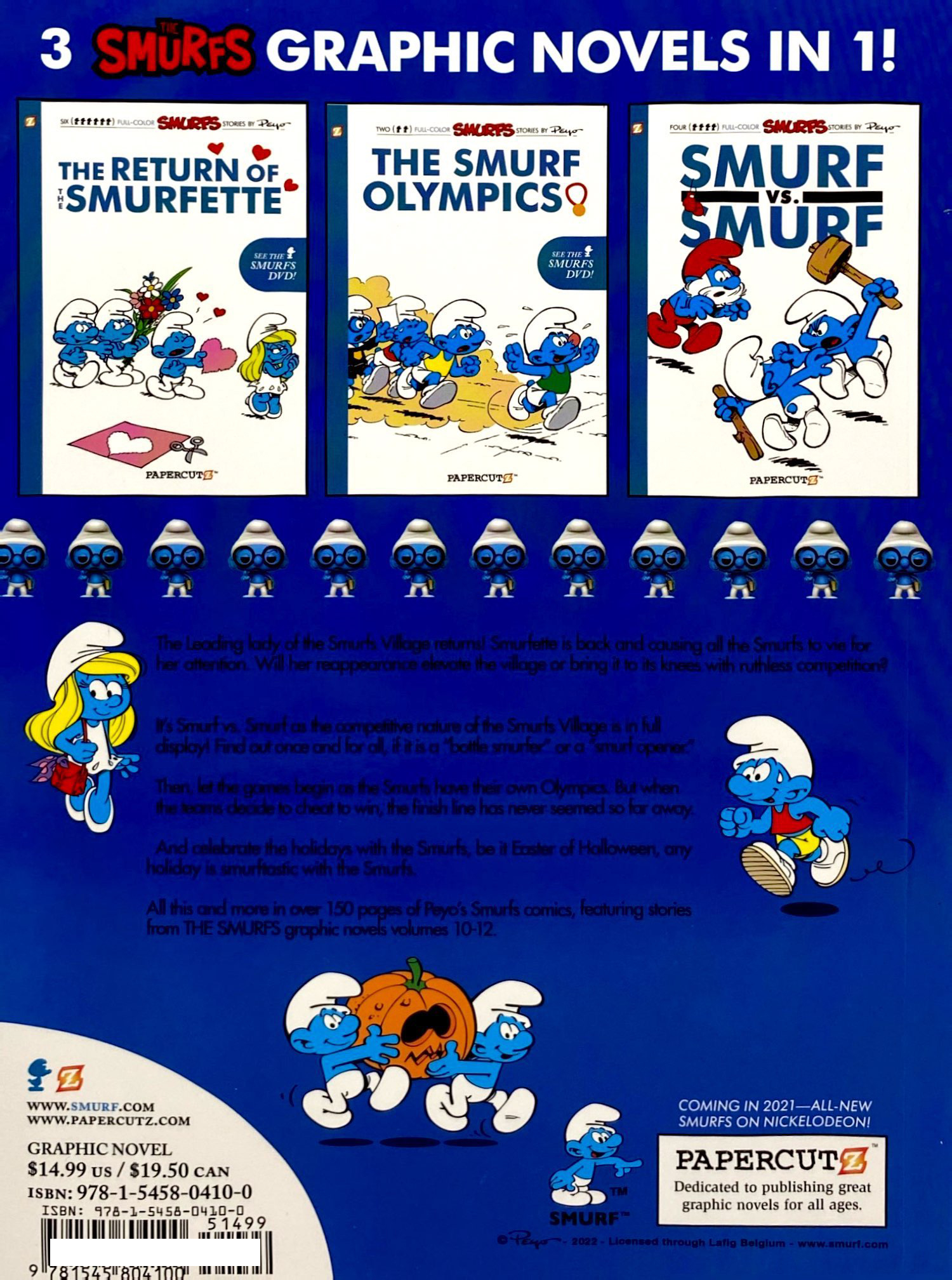 The Smurfs 3-In-1 #4 - The Return Of Smurfette, The Smurf Olympics, And ...
